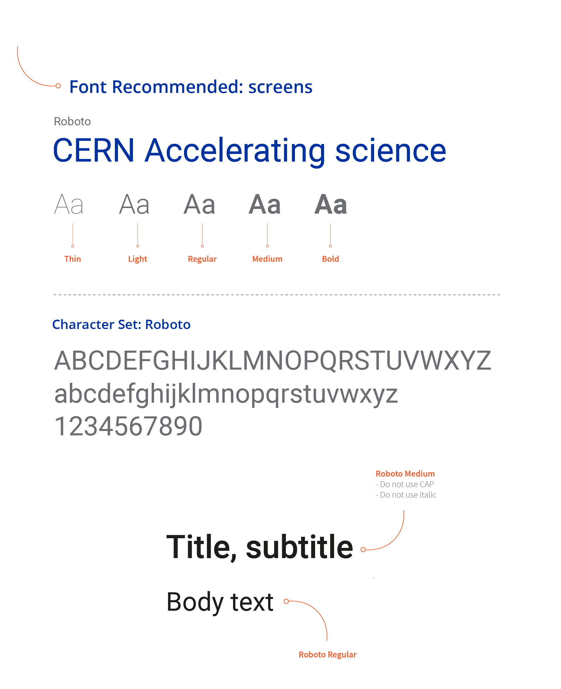 Screen interface | CERN Design Guidelines